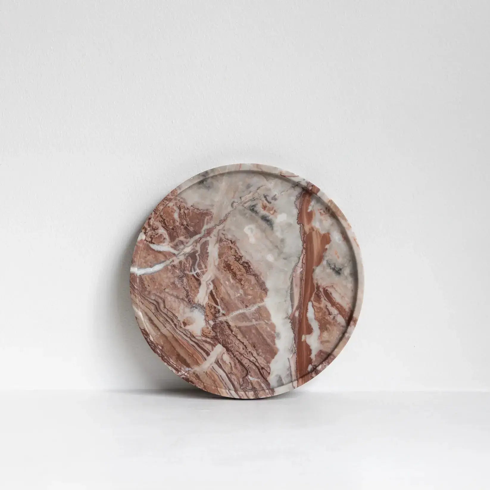 Beige Travertine Riviera Marble Tray | Shop online at Marmaduke Shoppe
