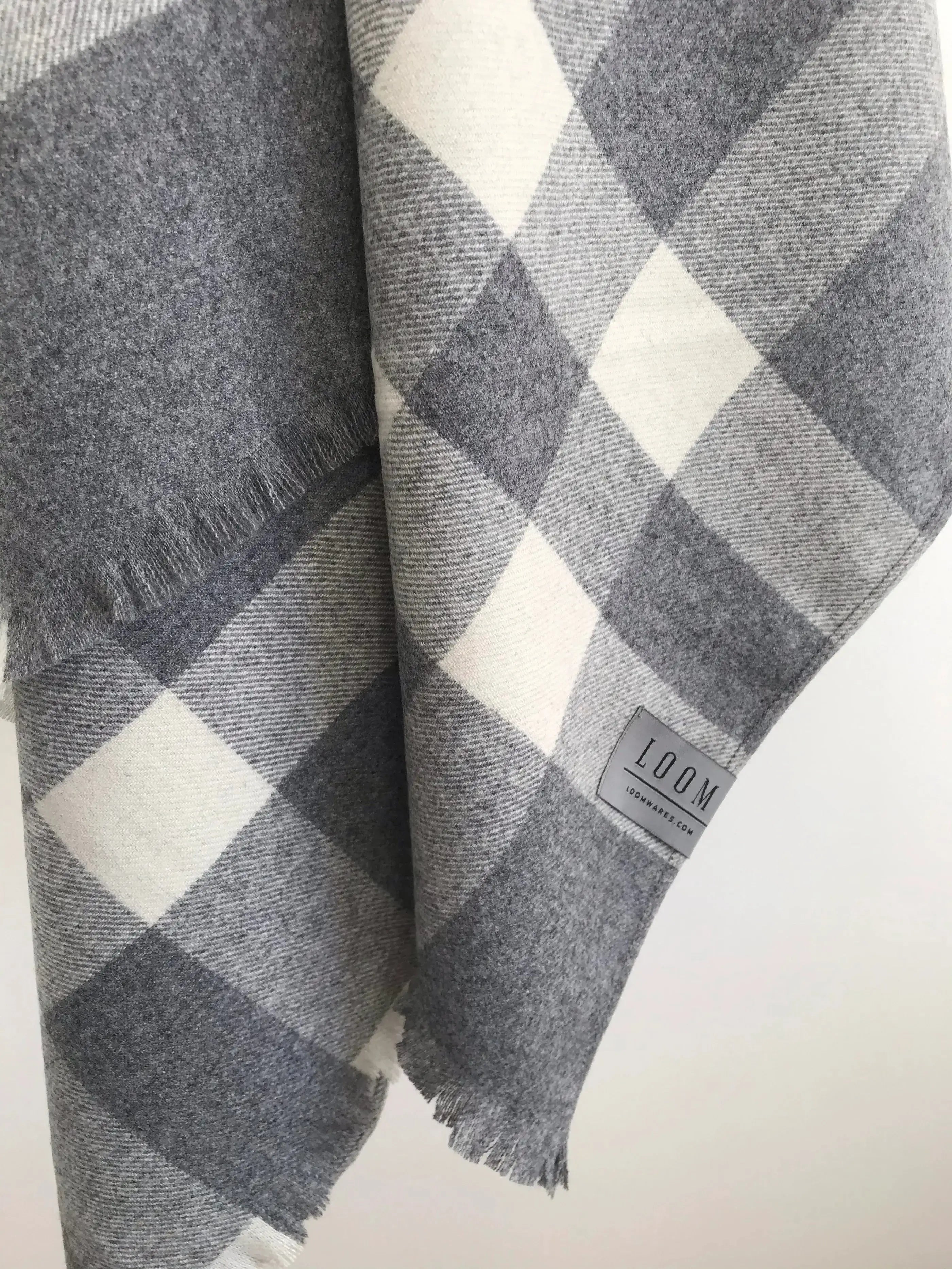 Cashmere Plaid Blanket | Shop Blankets At Marmaduke Shoppe