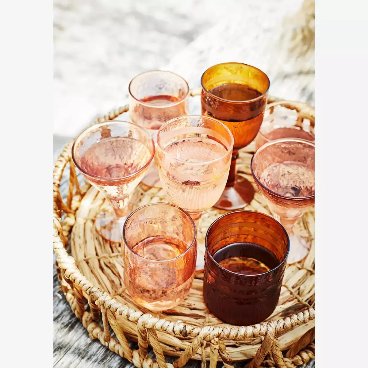 Coral Hammered Cocktail Glass | Shop Marmaduke Shoppe