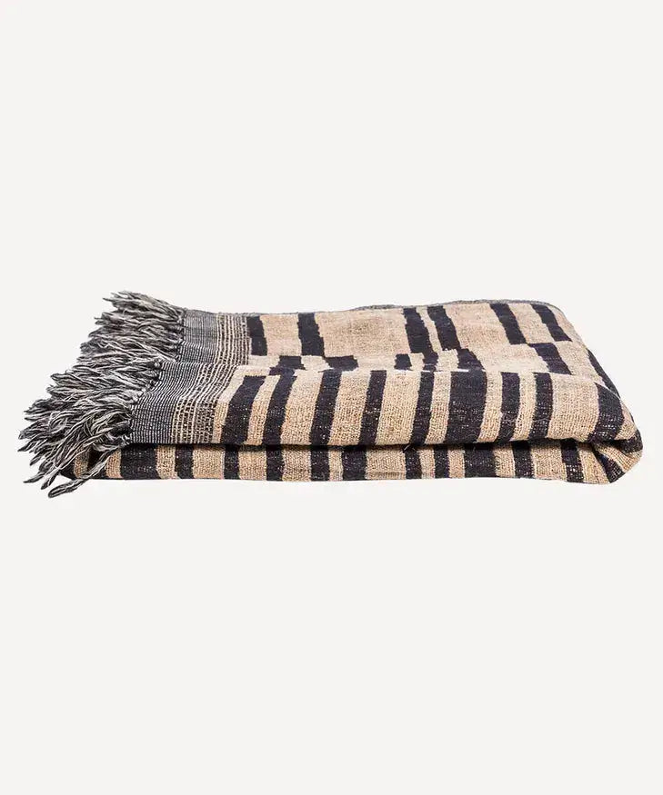 Stripes Wool Silk Throw | French Country Collections – Marmaduke Shoppe