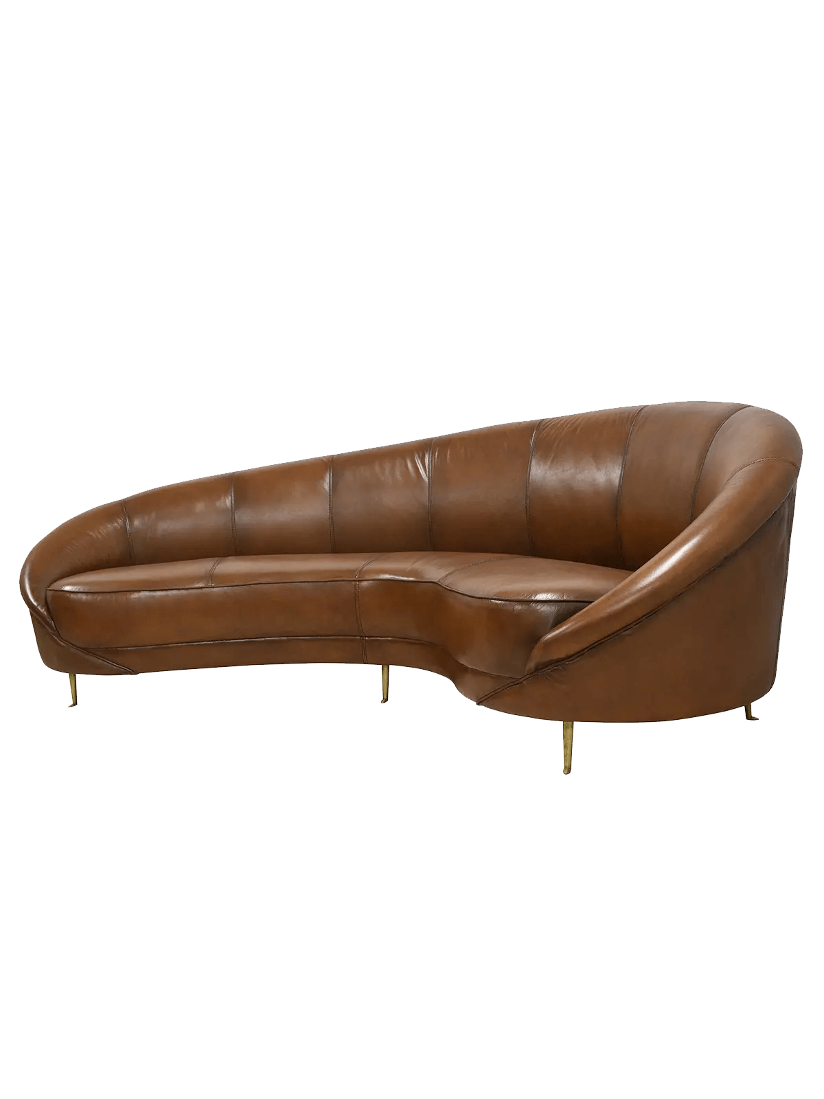 Mia Light Brown Leather Sofa | May Time | Marmaduke Shoppe